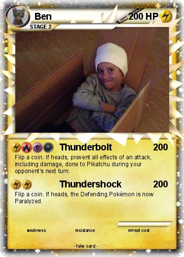 Pokémon Ben 1458 1458 - Thunderbolt - My Pokemon Card