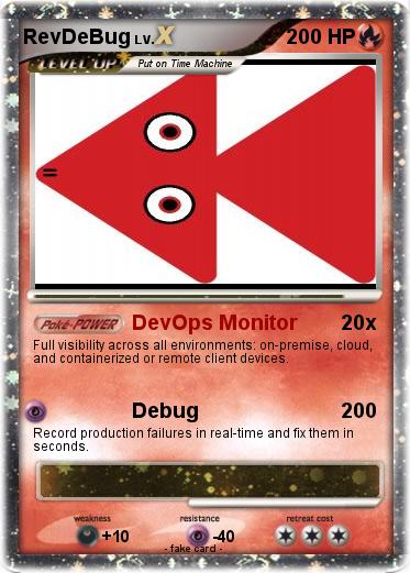 Pokémon RevDeBug - DevOps Monitor - My Pokemon Card