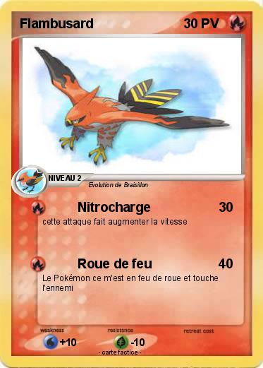 Pokémon Flambusard 25 25 - Nitrocharge - Ma carte Pokémon