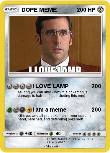 Pokémon DOPE MEME - I LOVE LAMP - My Pokemon Card