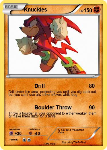 Pokémon Knuckles 1028 1028 - Drill - My Pokemon Card