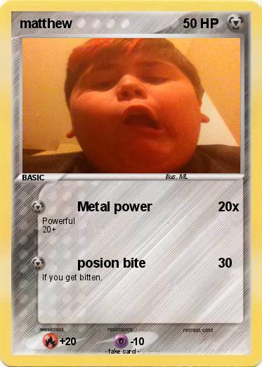Pokémon matthew 519 519 - Metal power - My Pokemon Card