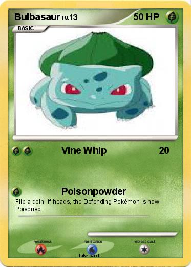Pokémon Bulbasaur 803 803 - Vine Whip - My Pokemon Card