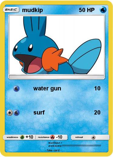 Pokémon mudkip 869 869 - water gun - My Pokemon Card