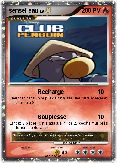 Pokémon sensei eau - Recharge - Ma carte Pokémon