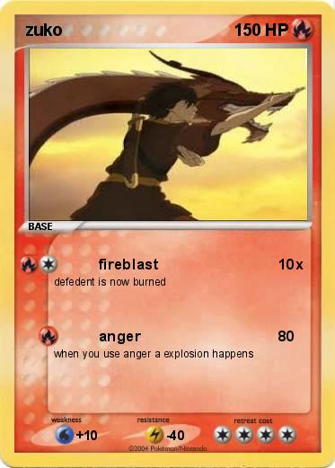 Pokémon zuko 20 20 - fireblast - My Pokemon Card