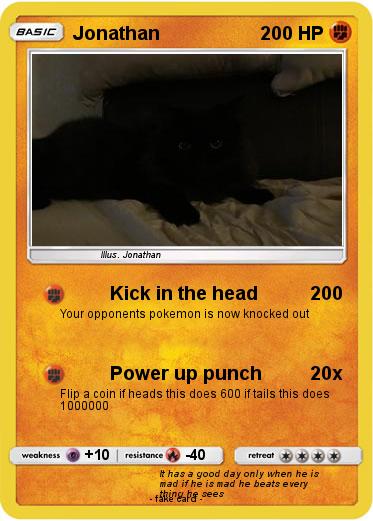 Pokémon Jonathan 490 490 - Kick in the head - My Pokemon Card
