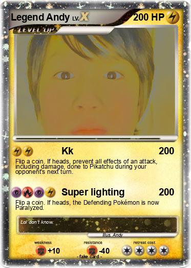 Pokémon Legend Andy - Kk - My Pokemon Card
