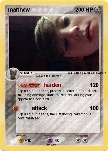Pokémon matthew 594 594 - harden - My Pokemon Card