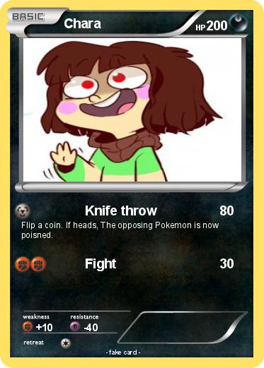 Pokémon Chara 202 202 - Knife throw - My Pokemon Card