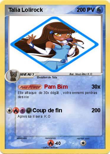 Pokémon Talia Lolirock - Pam Bim - Ma carte Pokémon