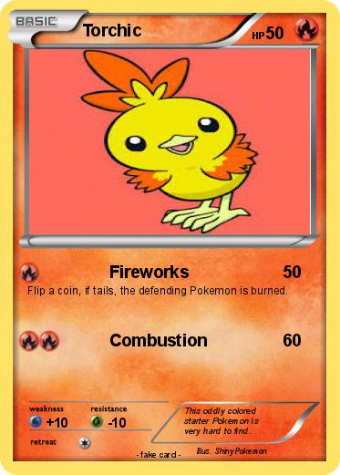 Pokémon Torchic 224 224 - Fireworks - My Pokemon Card