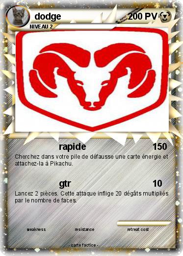 Pokémon dodge 121 121 - rapide - Ma carte Pokémon