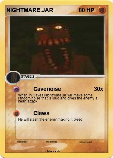 Pokémon NIGHTMARE JAR - Cavenoise - My Pokemon Card