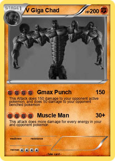 Pokémon V Giga Chad - Gmax Punch - My Pokemon Card