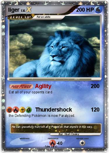 Pokémon liger 55 55 - Agility - My Pokemon Card