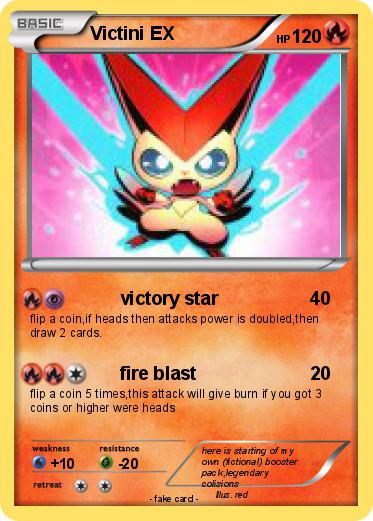 Pokémon Victini EX 220 220 - victory star - My Pokemon Card
