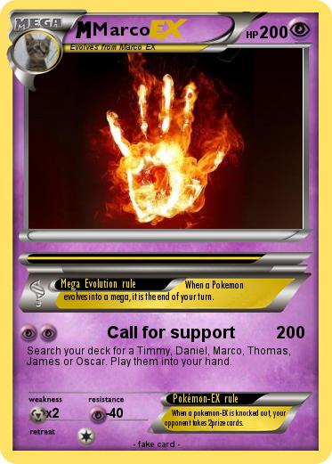 Pokémon Marco 393 393 - Call for support - My Pokemon Card