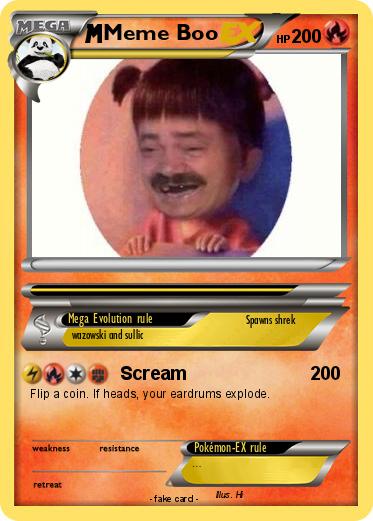 Pokémon Meme Boo 1 1 - Scream - My Pokemon Card