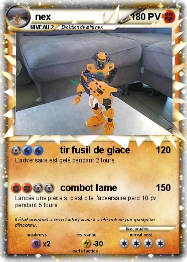 Pokémon nex 14 14 - tir fusil de glace - Ma carte Pokémon
