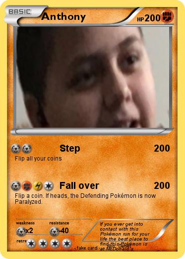 Pokémon Anthony 1358 1358 - Step - My Pokemon Card