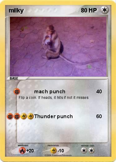 Pokémon milky - mach punch - My Pokemon Card