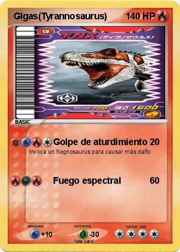 Pokémon Gigas Tyrannosaurus - Golpe de aturdimiento - My Pokemon Card