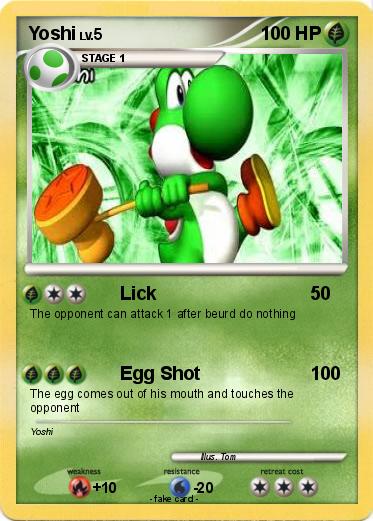 Pokémon Yoshi 2195 2195 - Lick - My Pokemon Card