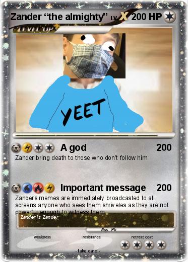 Pokémon Zander the almighty - A god - My Pokemon Card