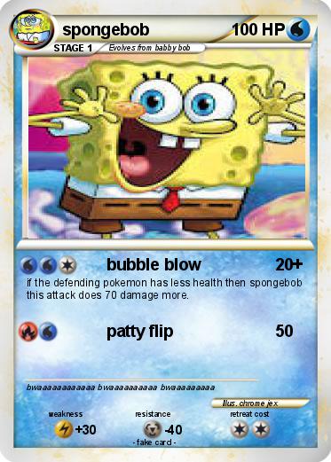 Pokémon spongebob 2590 2590 - bubble blow - My Pokemon Card