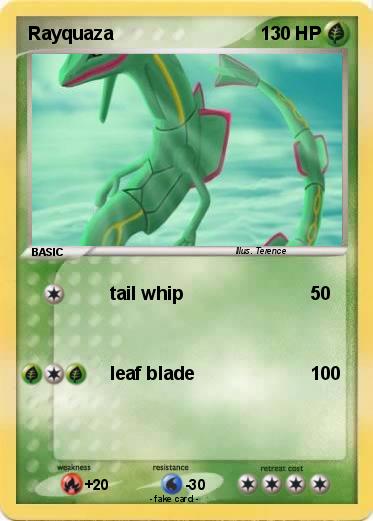 Pokémon Rayquaza 5124 5124 - tail whip - My Pokemon Card