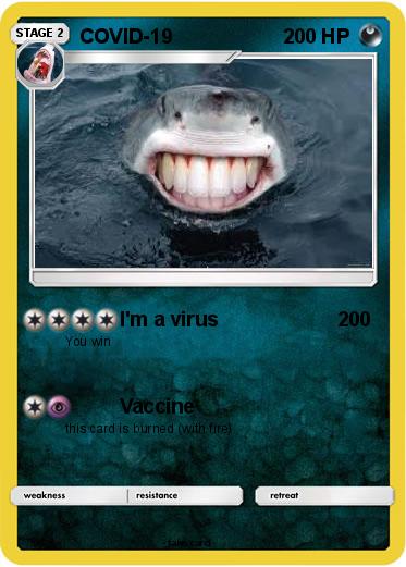 Pokémon COVID 19 18 18 - I'm a virus - My Pokemon Card