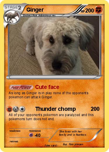 Pokémon Ginger 372 372 - Cute face - My Pokemon Card