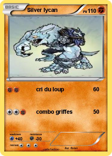 Pokémon Silver lycan - cri du loup - Ma carte Pokémon