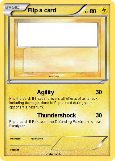 Pokémon Flip a card - Agility - My Pokemon Card
