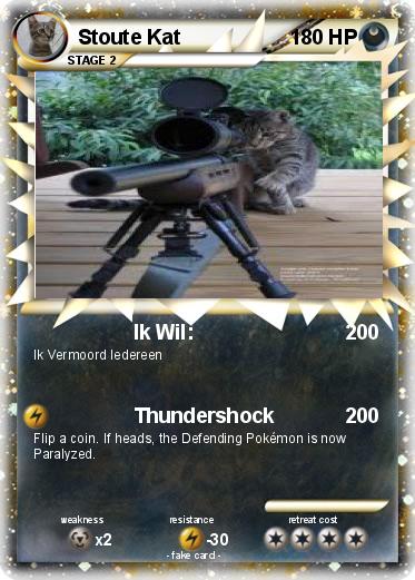 Pokémon Stoute Kat - Ik Wil: - My Pokemon Card
