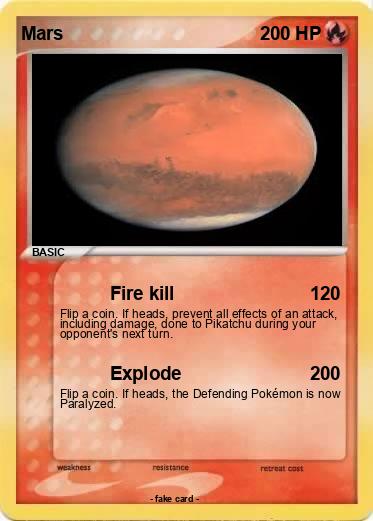 Pokémon Mars 212 212 - Fire kill - My Pokemon Card