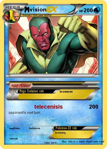 Pokémon vision 50 50 - telecenisis - My Pokemon Card