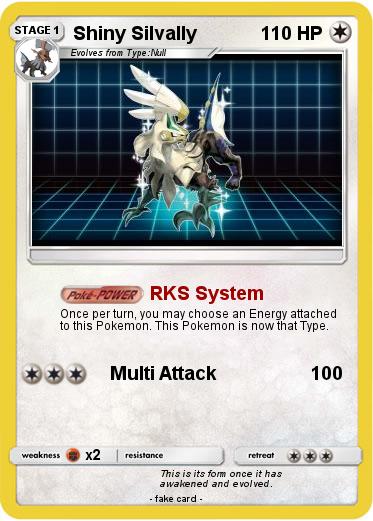 Pokémon Shiny Silvally - RKS System - My Pokemon Card