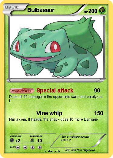 Pokémon Bulbasaur 963 963 - Special attack - My Pokemon Card