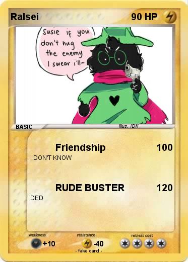 Pokémon Ralsei 15 15 - Friendship - My Pokemon Card