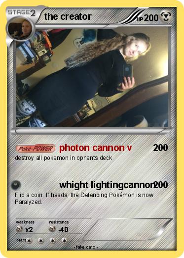 Pokémon the creator 23 23 - photon cannon v - My Pokemon Card