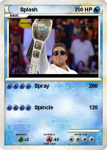 Pokémon Splash 100 100 - Spray - My Pokemon Card