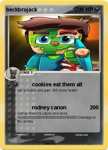 Pokémon beckbrojack 6 6 - cookies eat them all - My Pokemon Card