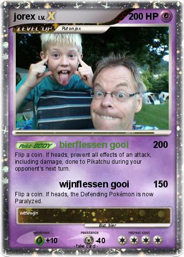Pokémon jorex - bierflessen gooi - My Pokemon Card