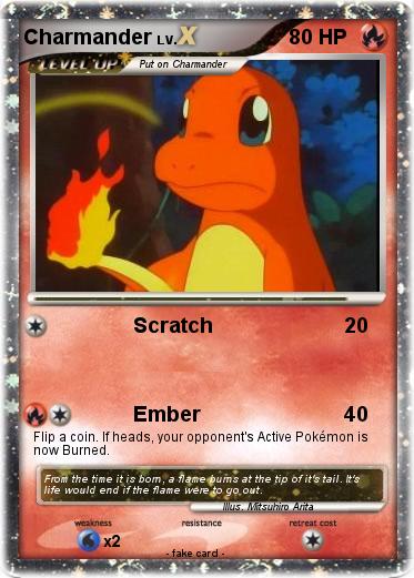 Pokémon Charmander 2134 2134 - Scratch - My Pokemon Card