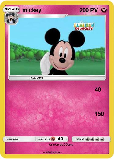 Pokémon mickey 897 897 - Ma carte Pokémon