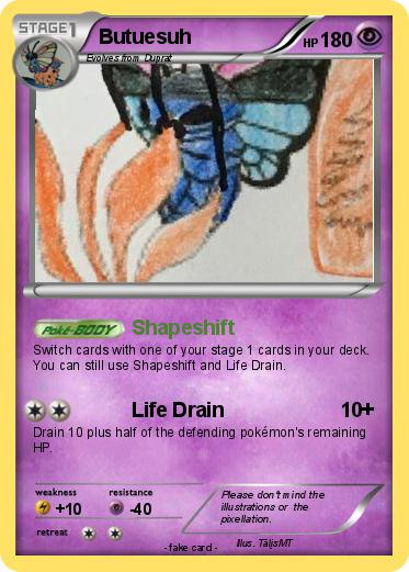 Pokémon Butuesuh - Shapeshift - My Pokemon Card