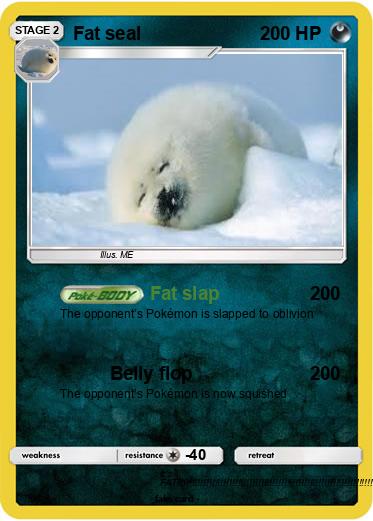 Pokémon Fat seal 8 8 - Fat slap - My Pokemon Card