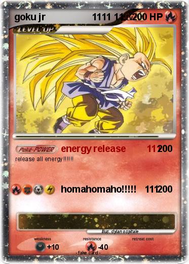 Pokémon goku jr 1111 11 11 - energy release 111 - My Pokemon Card